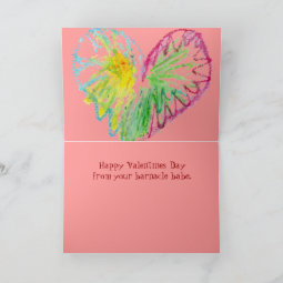 Cute Barnacle Valentine Card | Zazzle
