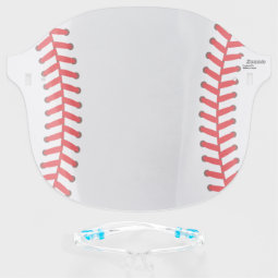 Cute Baseball Stitching Sports Face Shield | Zazzle