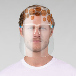 Cute Basketball Sports Face Shield | Zazzle