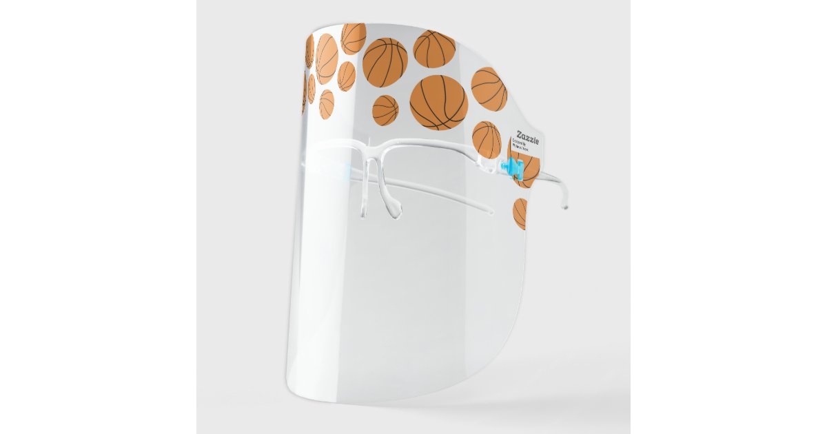 Cute Basketball Sports Face Shield | Zazzle