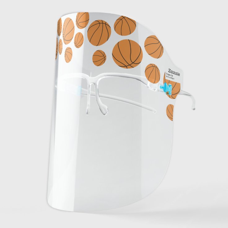 Cute Basketball Sports Face Shield | Zazzle