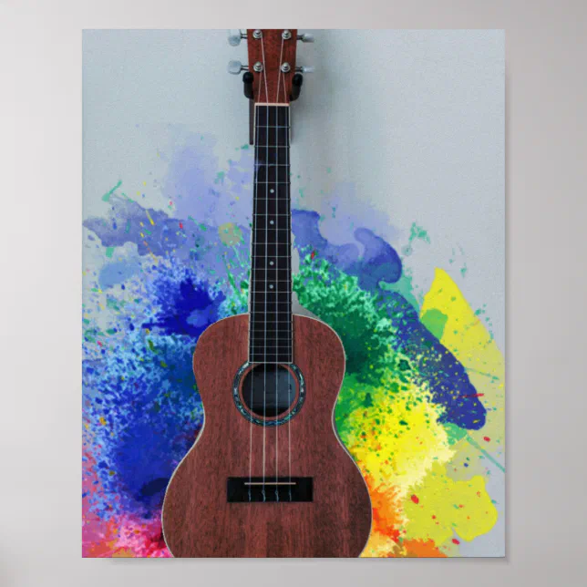 Cute Bass Guitar Poster | Zazzle