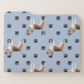 Cute Beagle Paw Prints Pattern File Folder | Zazzle