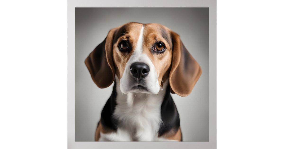 Cute Beagle Poster | Zazzle