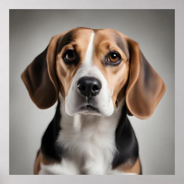 Cute Beagle Poster | Zazzle