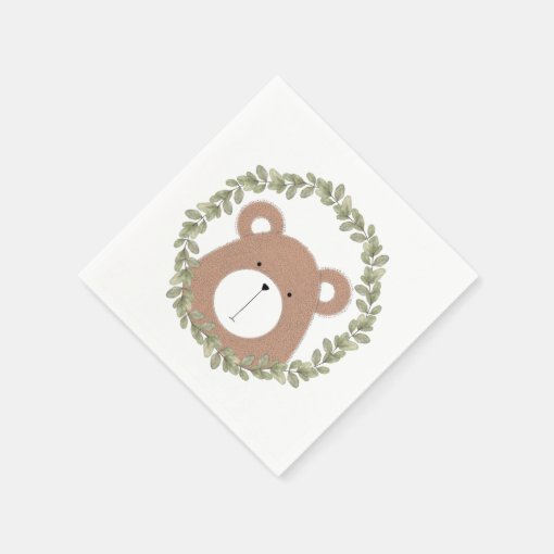 Cute Bear Napkins | Zazzle