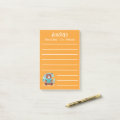 Cute Bear Personalized Reading list Post-it Notes | Zazzle
