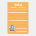 Cute Bear Personalized Reading list Post-it Notes | Zazzle