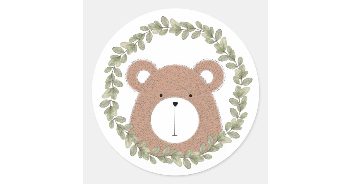 Cute Bear Sticker | Zazzle