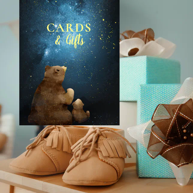 Cute Bear Twinkle Little Star Cards Gifts Poster | Zazzle