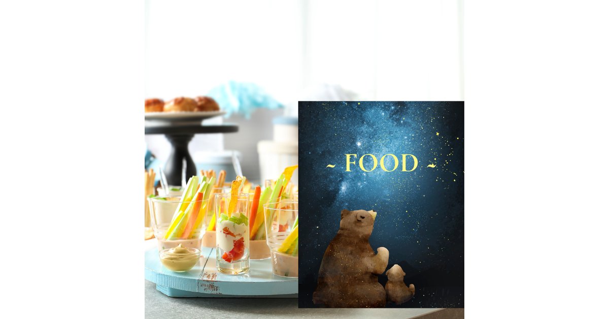 Cute Bear Twinkle Little Star Food Poster | Zazzle