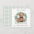 Cute Bears Boy Father's day Card | Zazzle