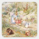 Cute Beatrix Potter Peter and Friends Square Sticker | Zazzle