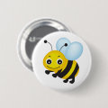 Cute bee design button | Zazzle