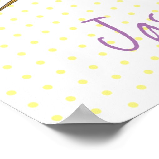 Cute bee hummingbird cartoon illustration poster | Zazzle