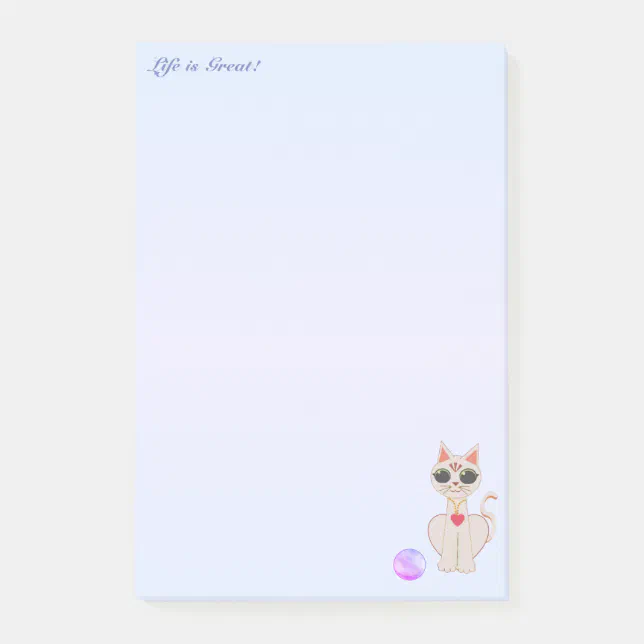 Cute Beige Cat Post-it Notes | Zazzle