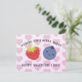 Cute Berry Happy Valentine's Day Postcard | Zazzle
