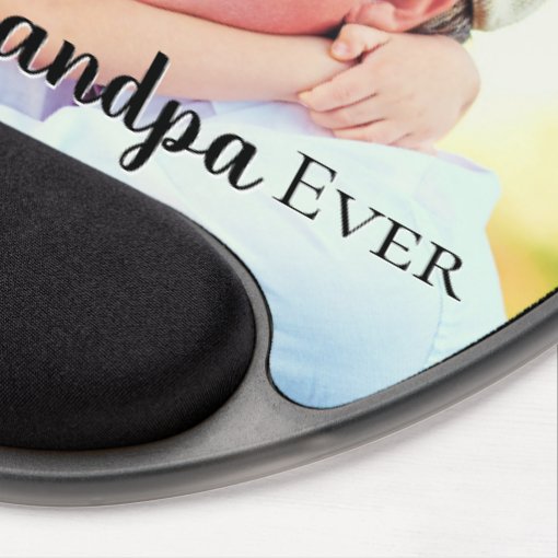 Cute Best Grandpa Pops Dad Ever Photo Gel Mouse Pad | Zazzle