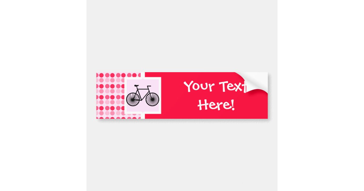 Cute Bicycle Bumper Sticker | Zazzle