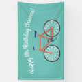 Cute Bicycle Kids Bike Birthday Party Cycling Banner | Zazzle
