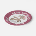 Cute billy goat cartoon personalized birthday paper plates | Zazzle