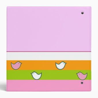 Cute Birdies Binders | Zazzle