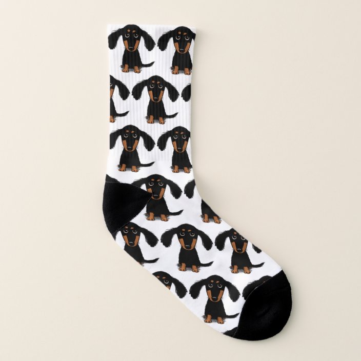 Cute Black and Tan Dachshund | Wiener Dog Lover's Socks | Zazzle.com