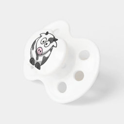 Cute Black and White Cow Unique Baby Pacifier | Zazzle