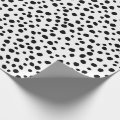 Cute Black and White Dalmatian Spot Animal Pattern Wrapping Paper | Zazzle