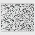 Cute Black and White Dalmatian Spot Animal Pattern Wrapping Paper | Zazzle