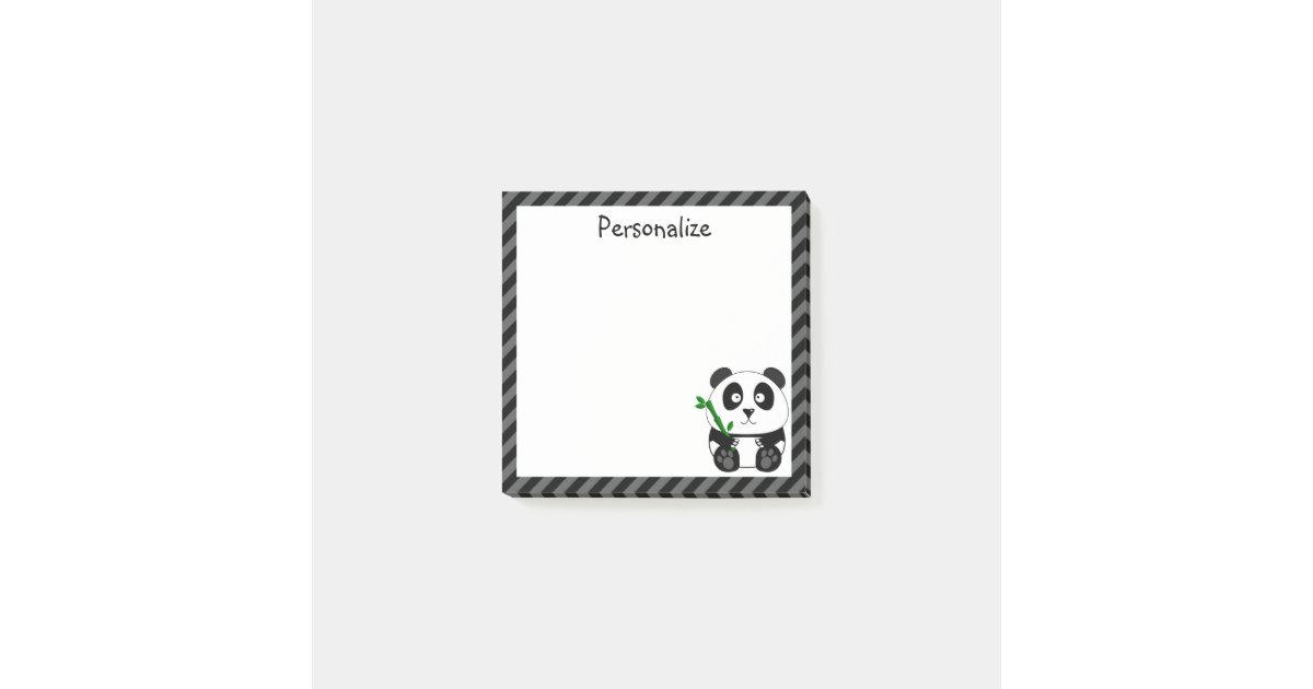 Cute Black And White Panda Post-it Notes | Zazzle