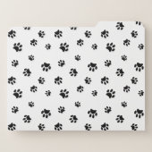 Cute Black Paw Prints Pattern File Folder | Zazzle