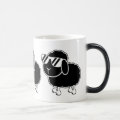 Cute Black Sheep Cartoon Color Morph Mug | Zazzle