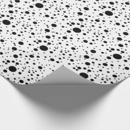 Cute Black & White Dalmatian Spots Wrapping Paper | Zazzle