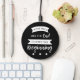 Cute Black White Inspirational Quote Typography Wireless Charger | Zazzle