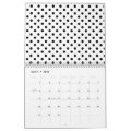 Cute Black White Polka Dots Pattern Calendar | Zazzle