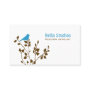 Cute Blue and Brown Bird Business Card | Zazzle