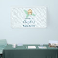 Cute Blue Baby Sloth Baby Shower Banner | Zazzle