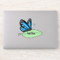 Cute Blue Monarch Butterfly label | Zazzle