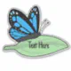 Cute Blue Monarch Butterfly label | Zazzle