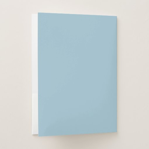 Cute Blue Personalized School Subject History Pocket Folder | Zazzle