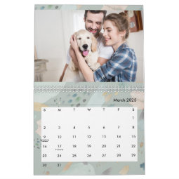 Cute Boho Family Create Your Own Photo Calendar | Zazzle
