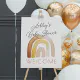 Cute Boho Rainbow Baby Shower Welcome Sign | Zazzle