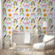Cute Boho Rainbow Sun Star Pattern for Kids Wallpaper | Zazzle