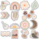 Cute Boho Scrapbook Sticker Pack #002 | Zazzle