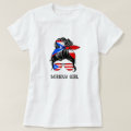Cute Boricua Girl Puerto Rico Flag T-Shirt | Zazzle