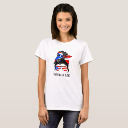 Cute Boricua Girl Puerto Rico Flag T-Shirt | Zazzle