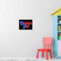 Cute Boricua Girl Puerto Rico Glitter Poster | Zazzle