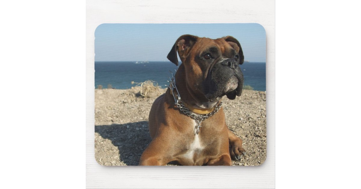 Cute Boxer Dog Mouse Pad | Zazzle