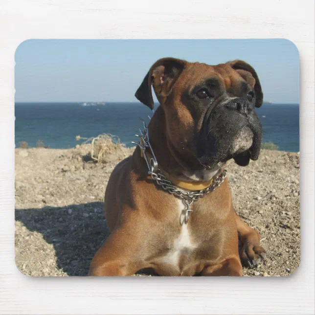 Cute Boxer Dog Mouse Pad | Zazzle